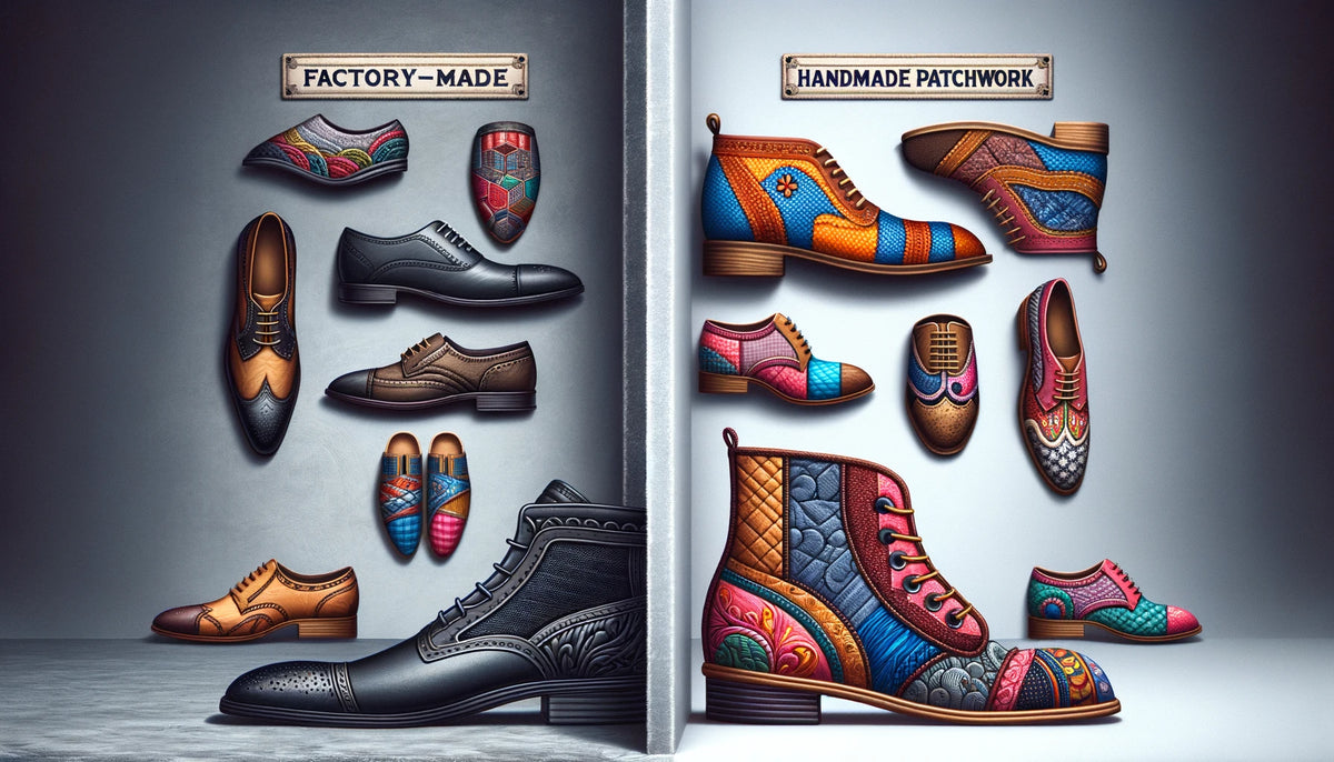 The Ultimate Comparison Factory-Made Shoes vs. Handmade Patchwork Shoe ...